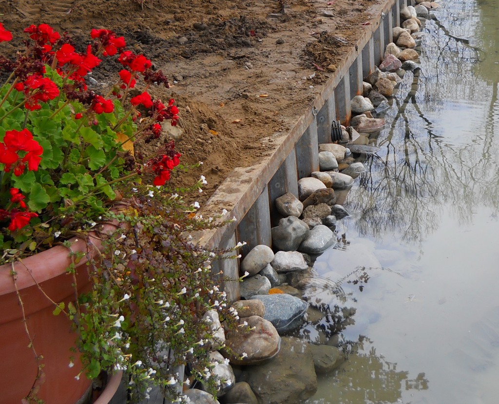 Galvanized Steel Seawall Built on Michigan's Wolverine Lake